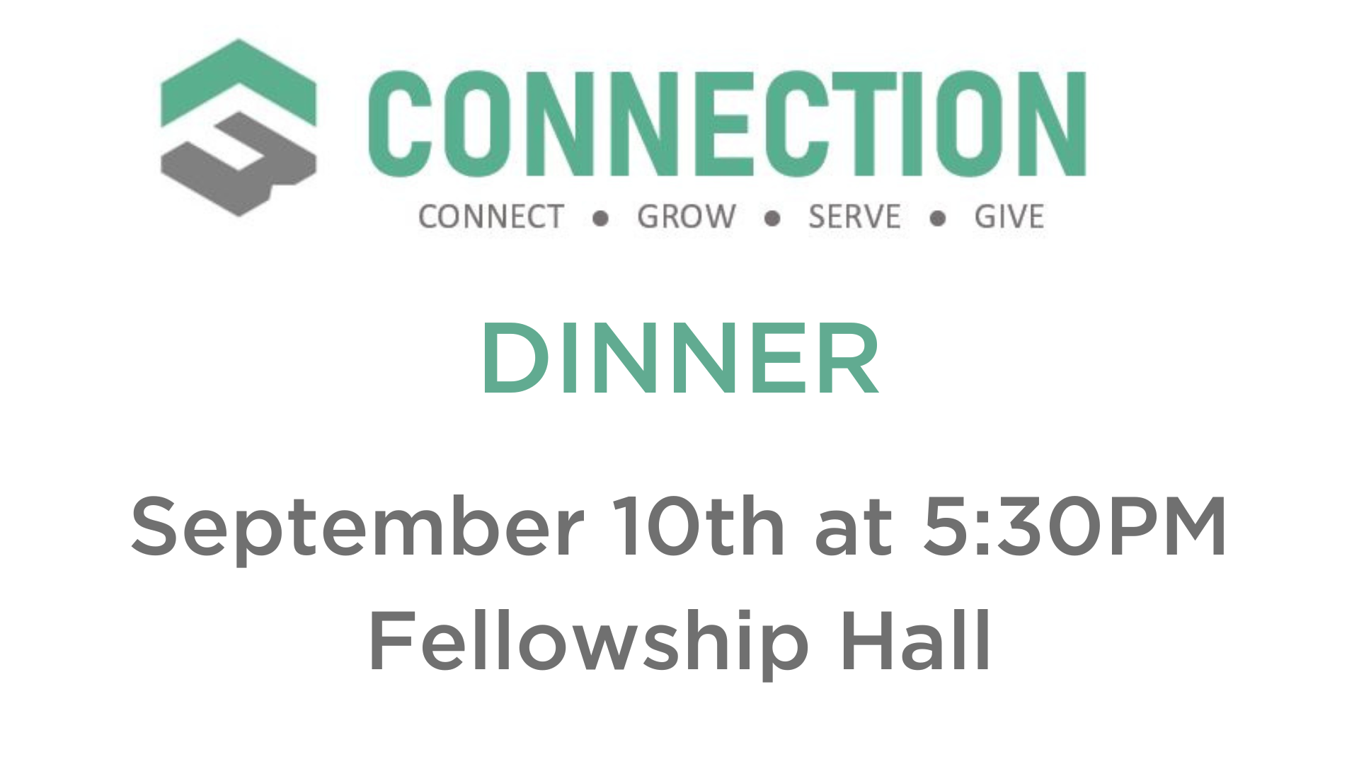 Connection Dinner – First Baptist Church Augusta