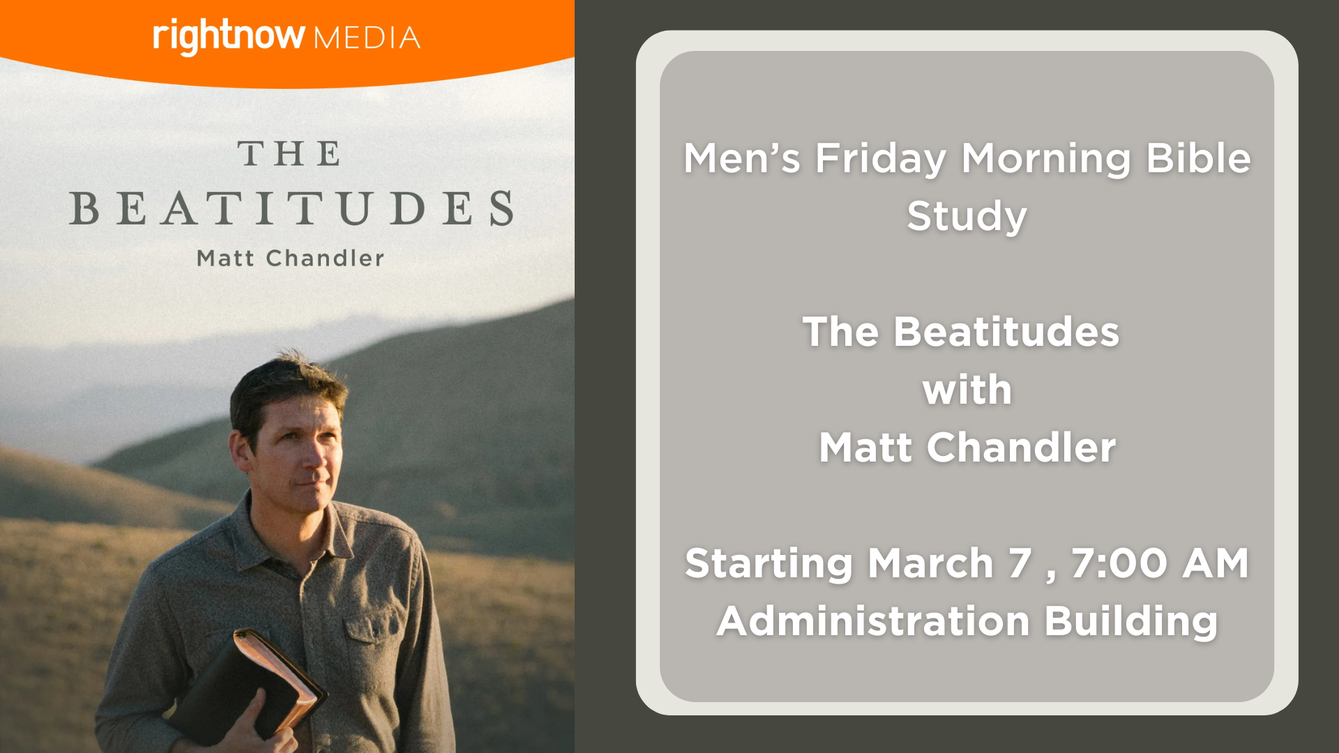 Men’s Friday Morning Bible Study – First Baptist Church Augusta